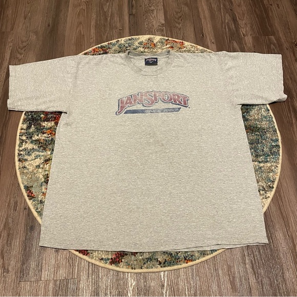Jansport | Shirts | Vintage 9s Jansport Logo Spellout Short Sleeve ...